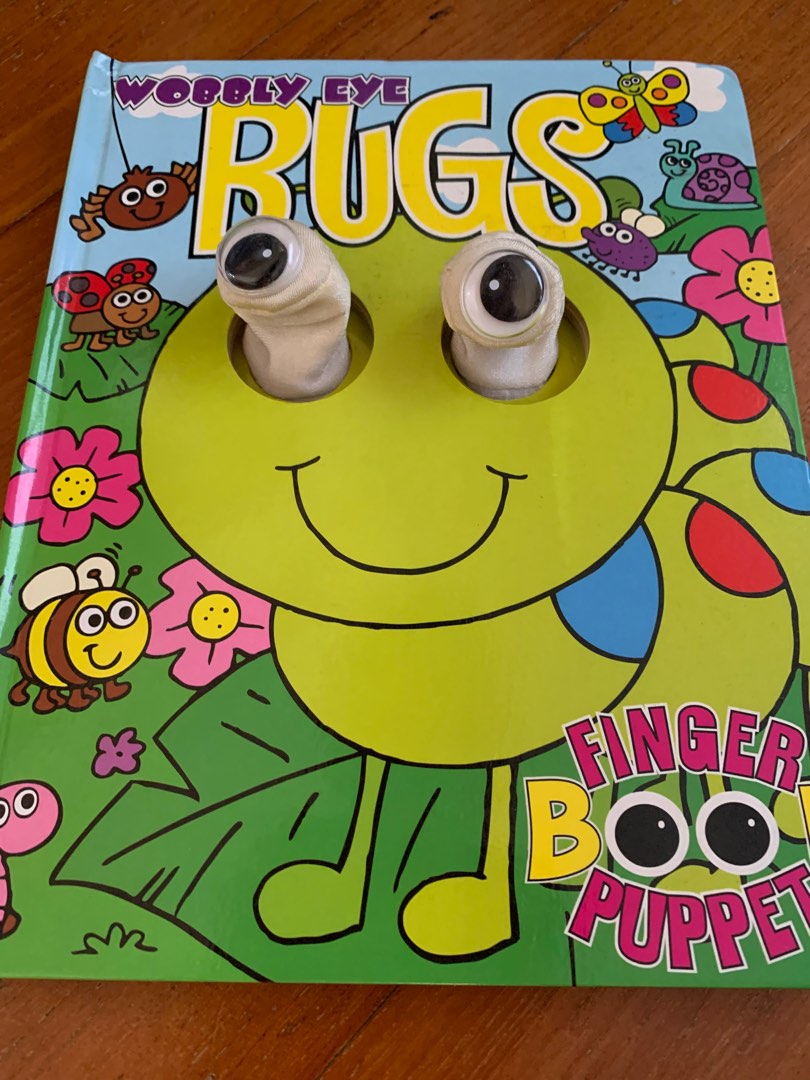 Finger Puppet Hard Cover Story Book with Wobbly Eyes, Hobbies & Toys ...
