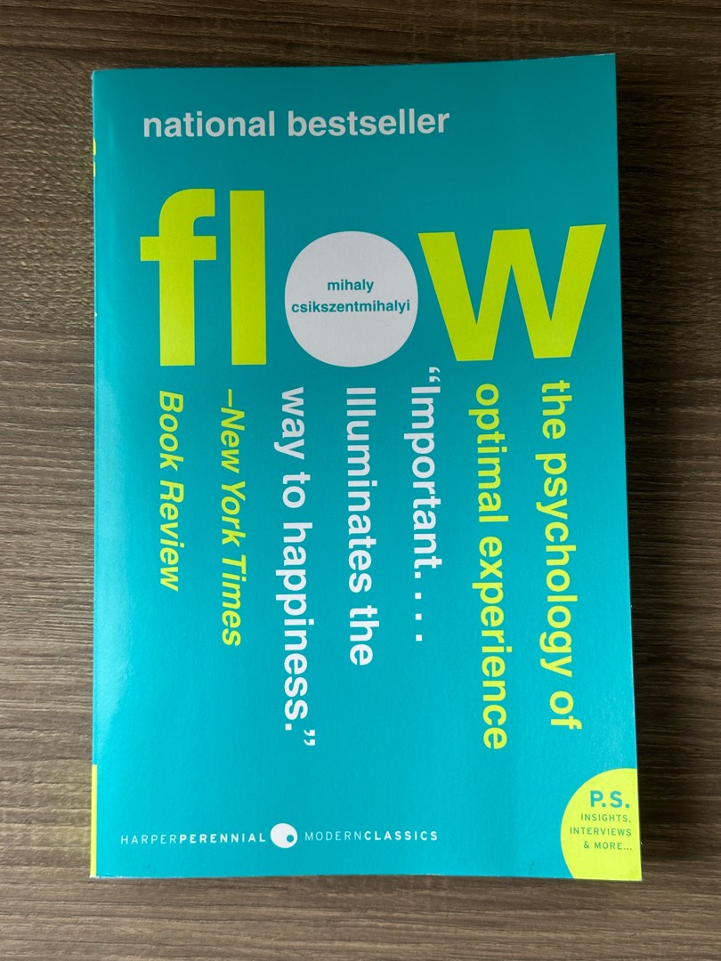 Flow The Psychology of Optimal Experience, 興趣及遊戲, 書本 & 文具, 教科書 - Carousell