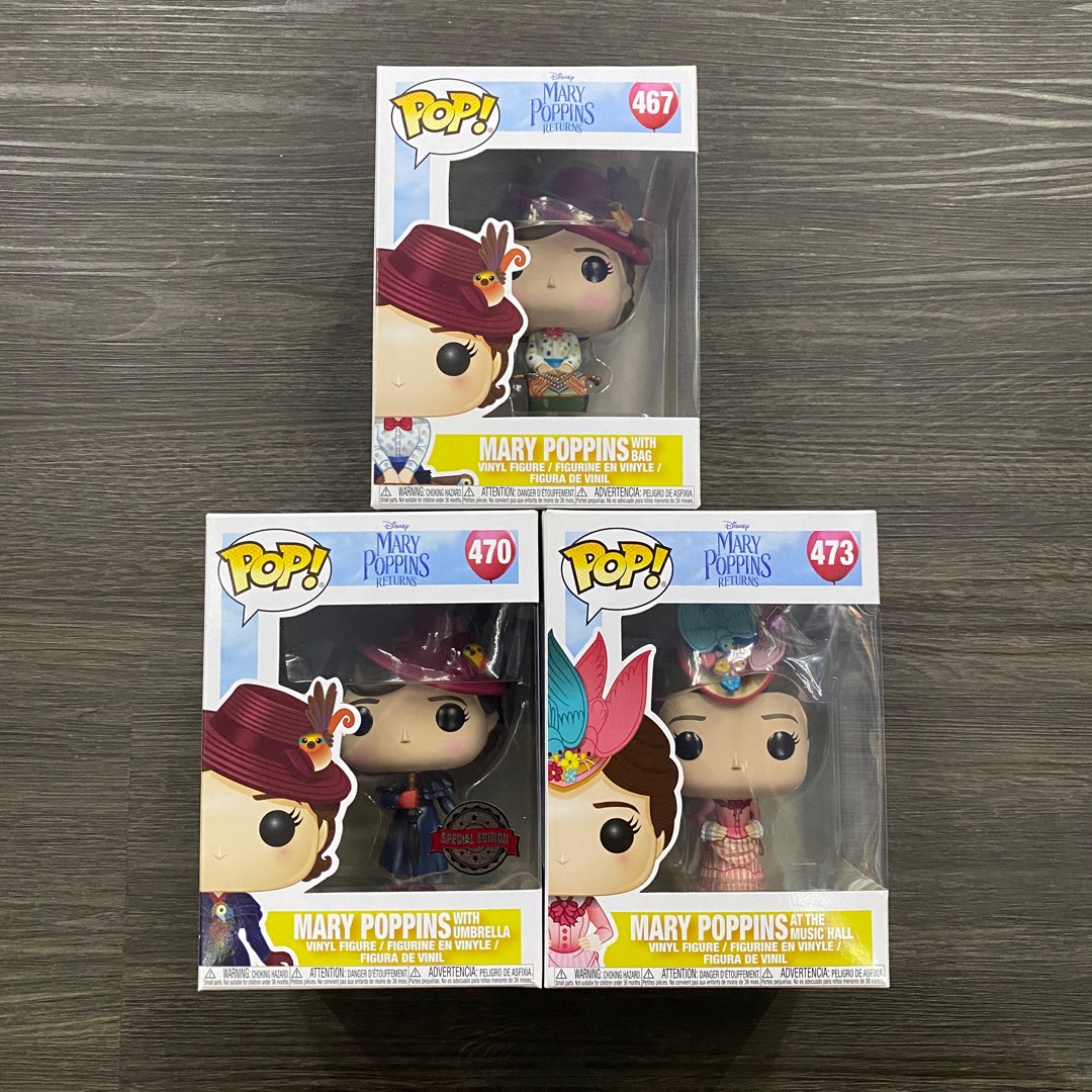 Funko Pop #467 #470 #473: Disney Mary Poppins Returns - Mary Poppins ...