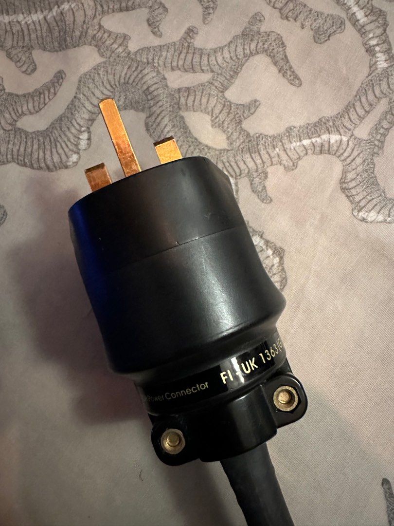 Furutech FI-UK 1363(G) FP-320Ag IEC Power Cable, 音響器材, 其他音響配件及設備 ...