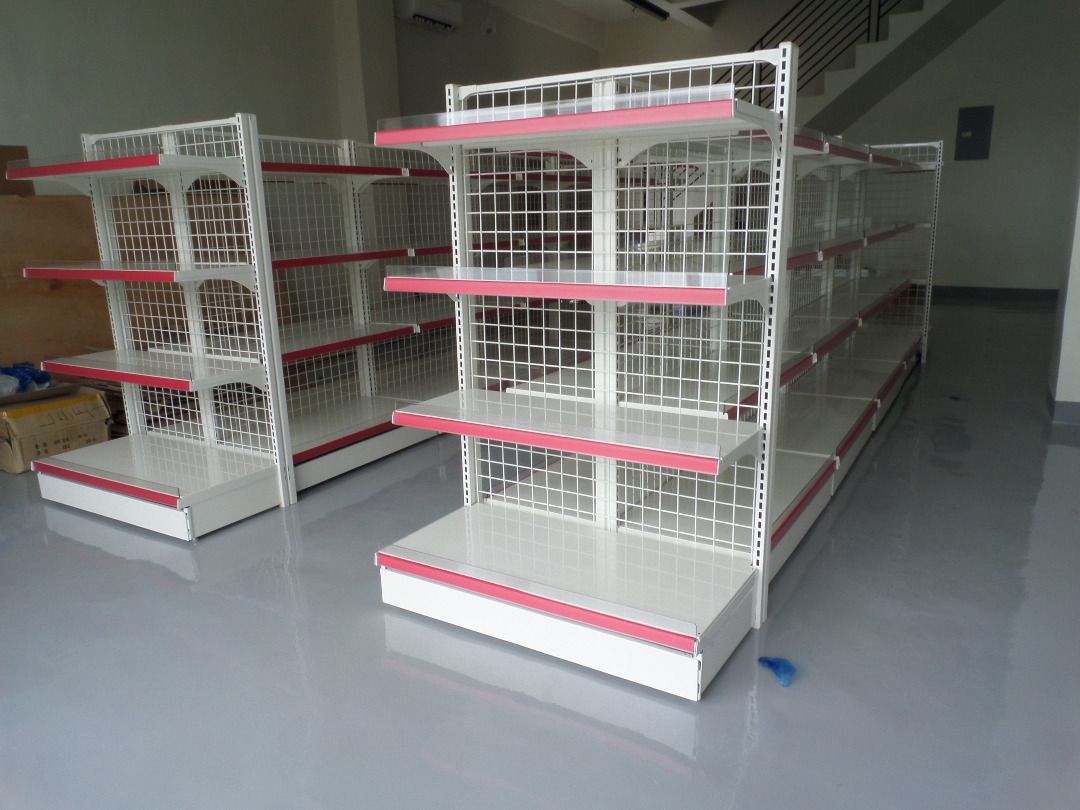 Gondola grocery racks mesh type heavy duty commercial rack made in ...