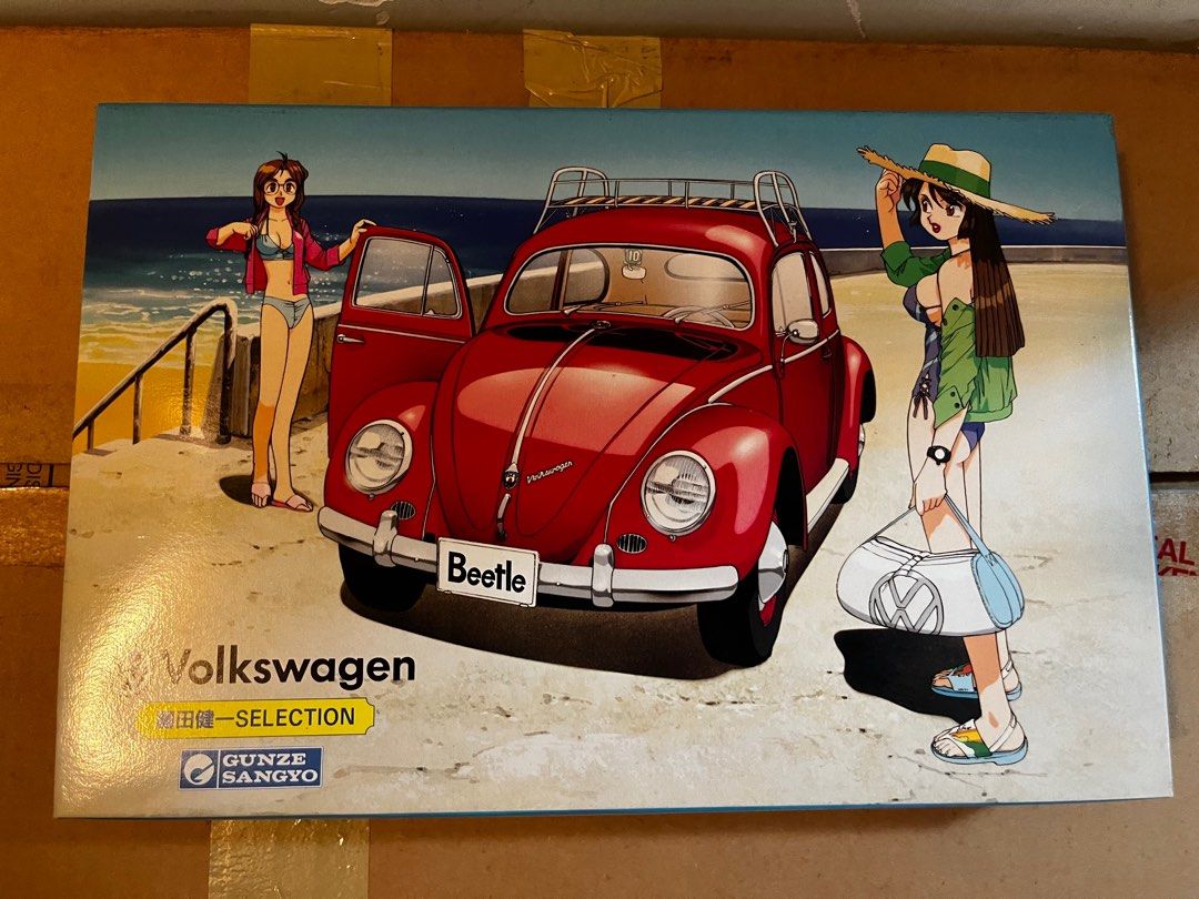 [古董⁉️]全新GUNZE SANGYO VW Volkswagen BEETLE 1/24 KIT Sealed Box Rare ...