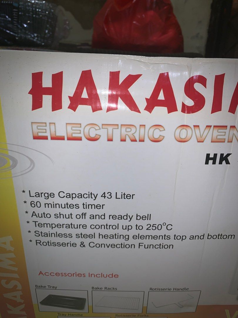 HAKASIMA ELECTRIC OVEN 43 liter, Kitchen & Appliances di Carousell