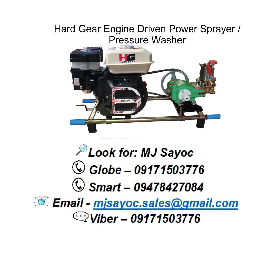 Hard Gear Engine Driven Power Sprayer / Pressure Washer, Commercial ...