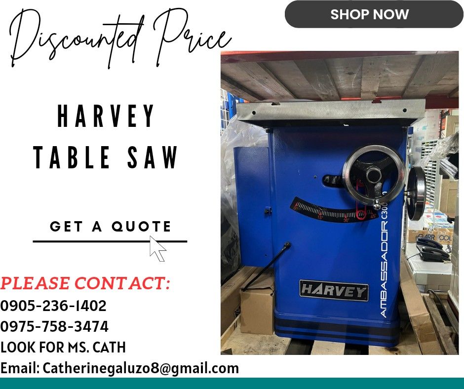 HARVEY TABLE SAW, Commercial & Industrial, Construction Tools ...