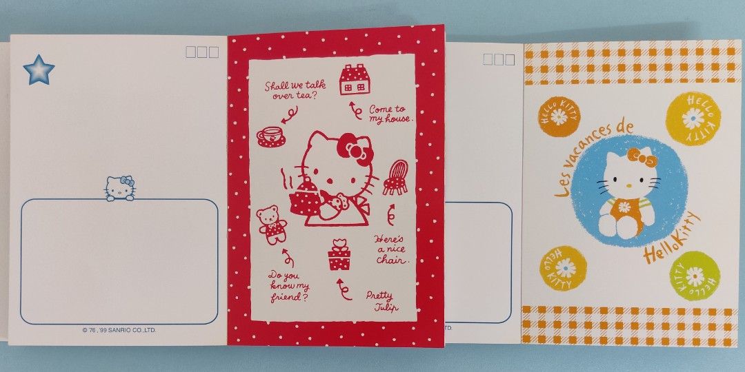 Hello Kitty 25th Anniversary Postcards, Hobbies & Toys, Memorabilia ...