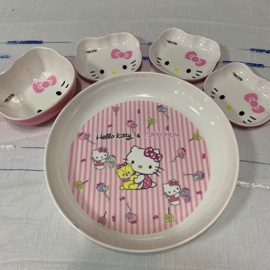 Hello Kitty Dining Plate Set (Kids/Children) on Carousell