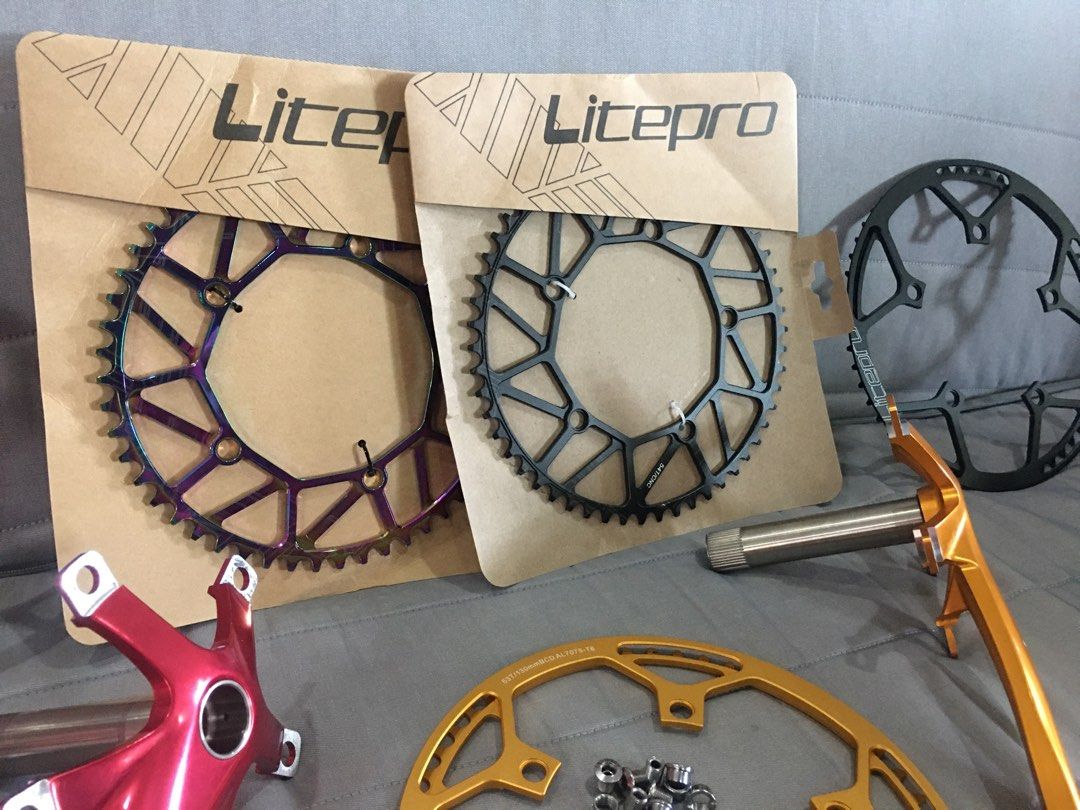 Hollow tech crankset litepro, Sports Equipment, Bicycles & Parts, Parts ...