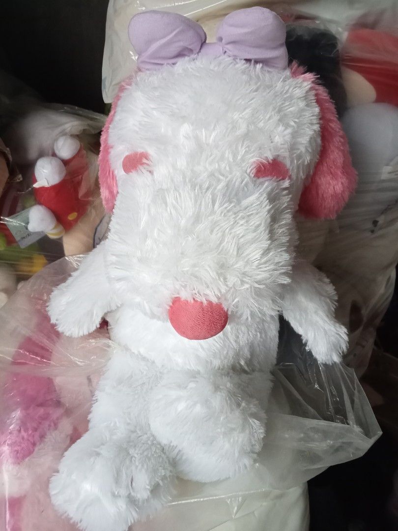 Huggable Pink Snoopy, Hobbies & Toys, Toys & Games on Carousell