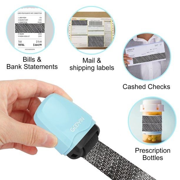 Identity Theft Protection Privacy Roller Stamp Confidential Data Guard ...