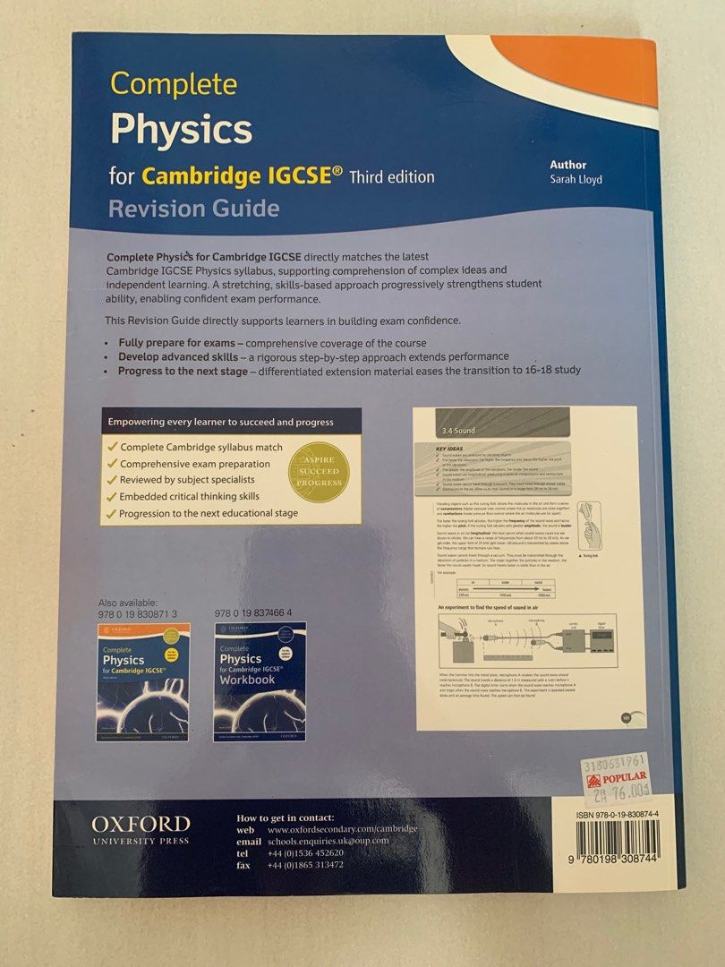 IGCSE Physics Revision Guide, Hobbies & Toys, Books & Magazines ...