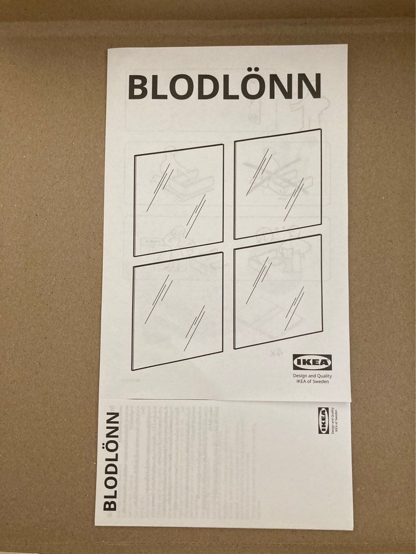 IKEA Blodlonn Square Mirror, Furniture & Home Living, Home Decor ...