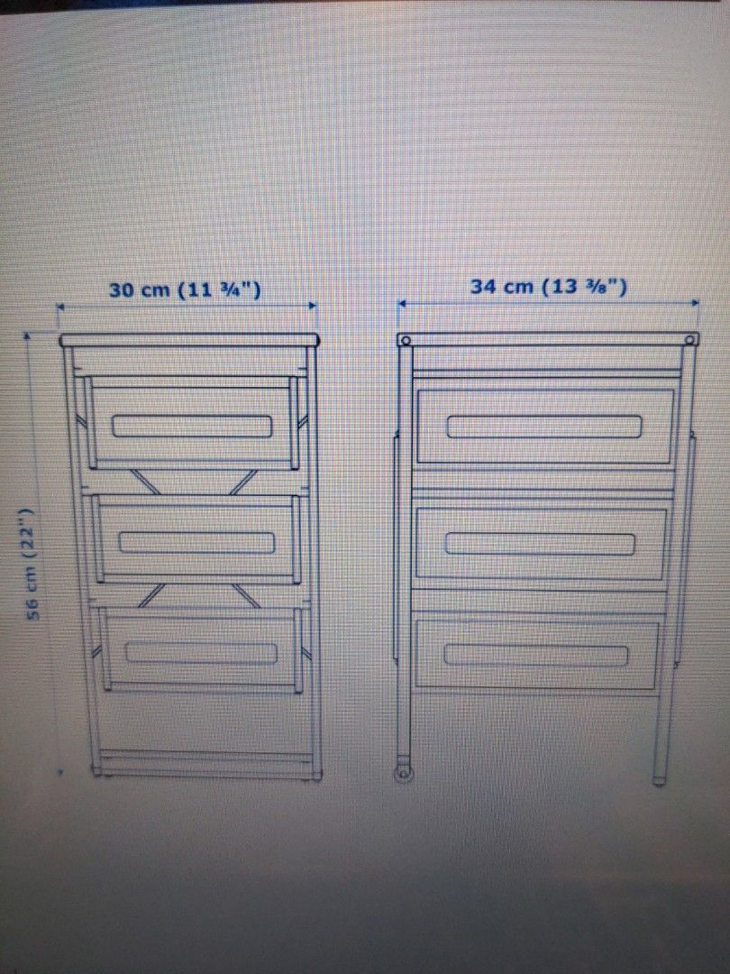 IKEA Drawer Unit, Furniture & Home Living, Home Improvement ...