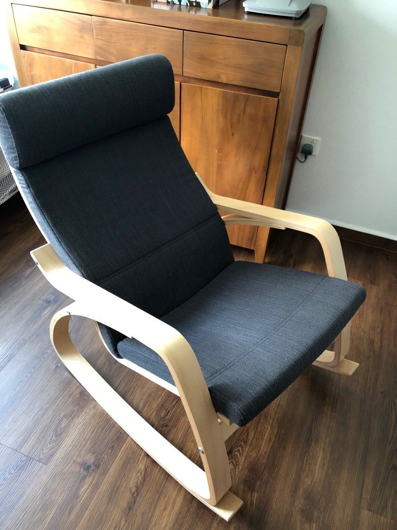 Ikea poang rocking chair, Furniture & Home Living, Furniture, Chairs on ...