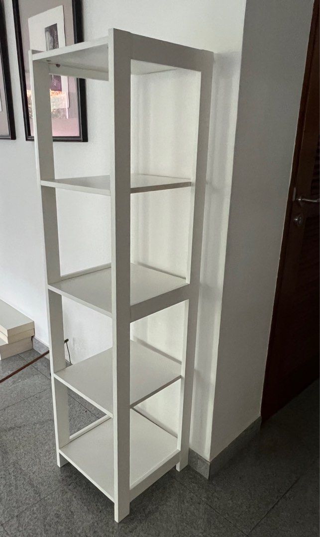Ikea white shelf unit (150cm tall), Furniture & Home Living, Furniture ...