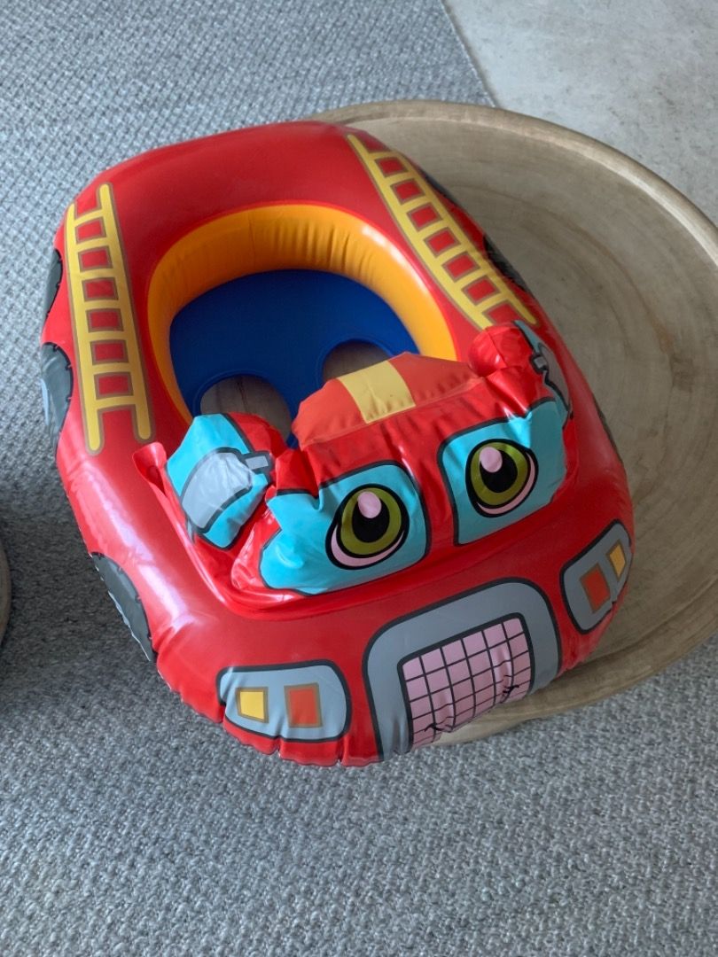 Intex Fire truck floatie, Babies & Kids, Infant Playtime on Carousell