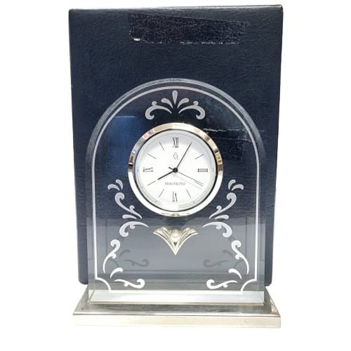 JE-MIKIMOTO PEARL DESK CLOCK WITH BOX, Furniture & Home Living, Home ...