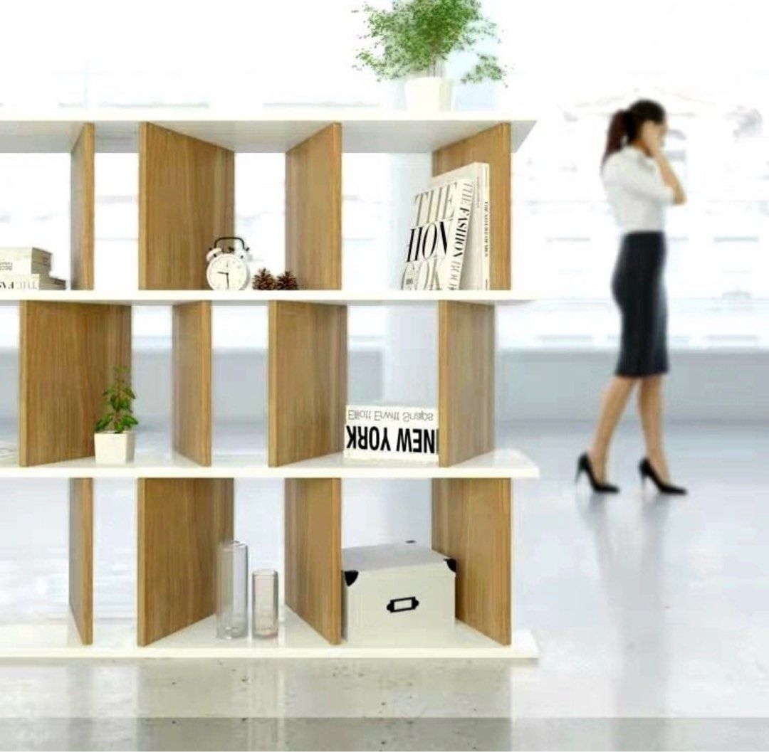KIREZ Library Display Bookshelf, Furniture & Home Living, Furniture ...