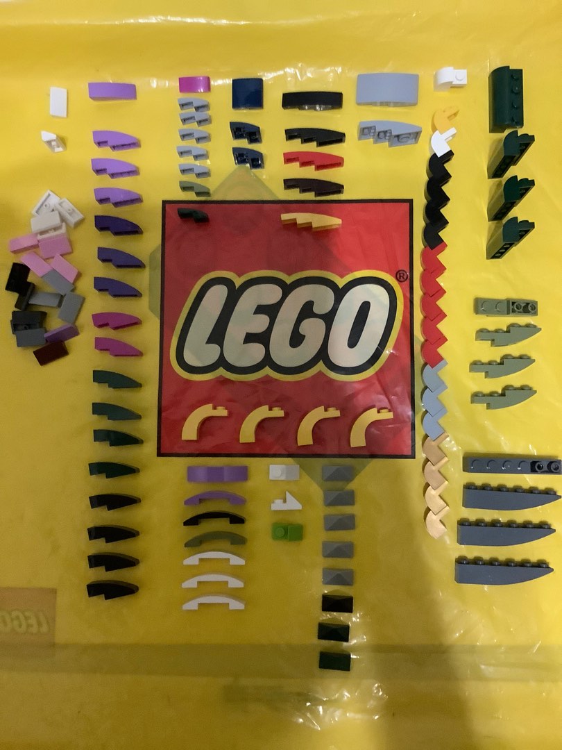 LEGO® Assorted 1X2 Slope pieces/bricks and Curve pieces/bricks (ALL ...