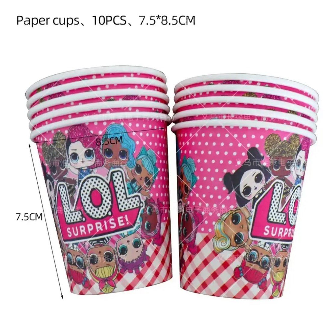 LOL Surprise Dolls party supplies - party plates cups / party deco ...
