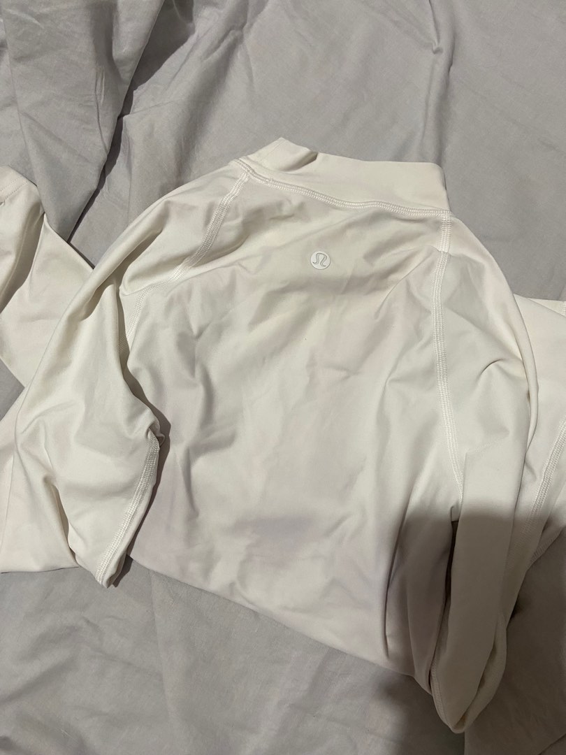 Lululemon White Long Sleeve Rash Guard, Women's Fashion, Activewear on ...