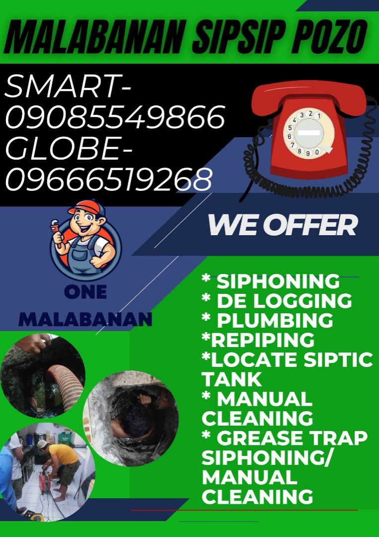Malabanan tanggal barado sipsip septic tank, Home Services, Plumbing ...