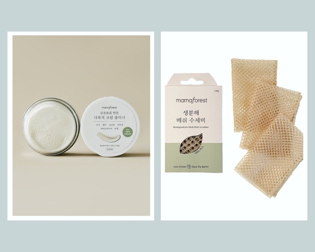 MamaForest - Multipurpose Cream Cleaner & Biodegradable Mesh Dish ...
