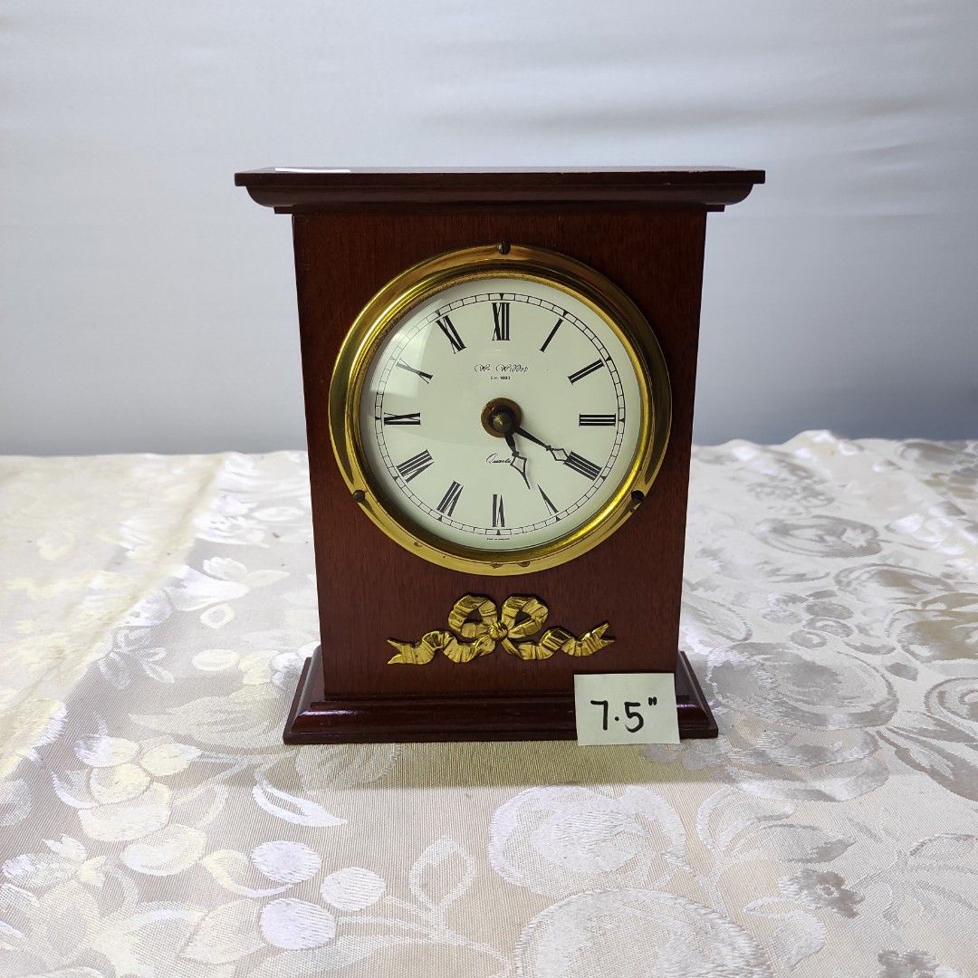 Mantel quartz clock Seiko Citizen Japan and W.Widdop England 8.5” 975 ...