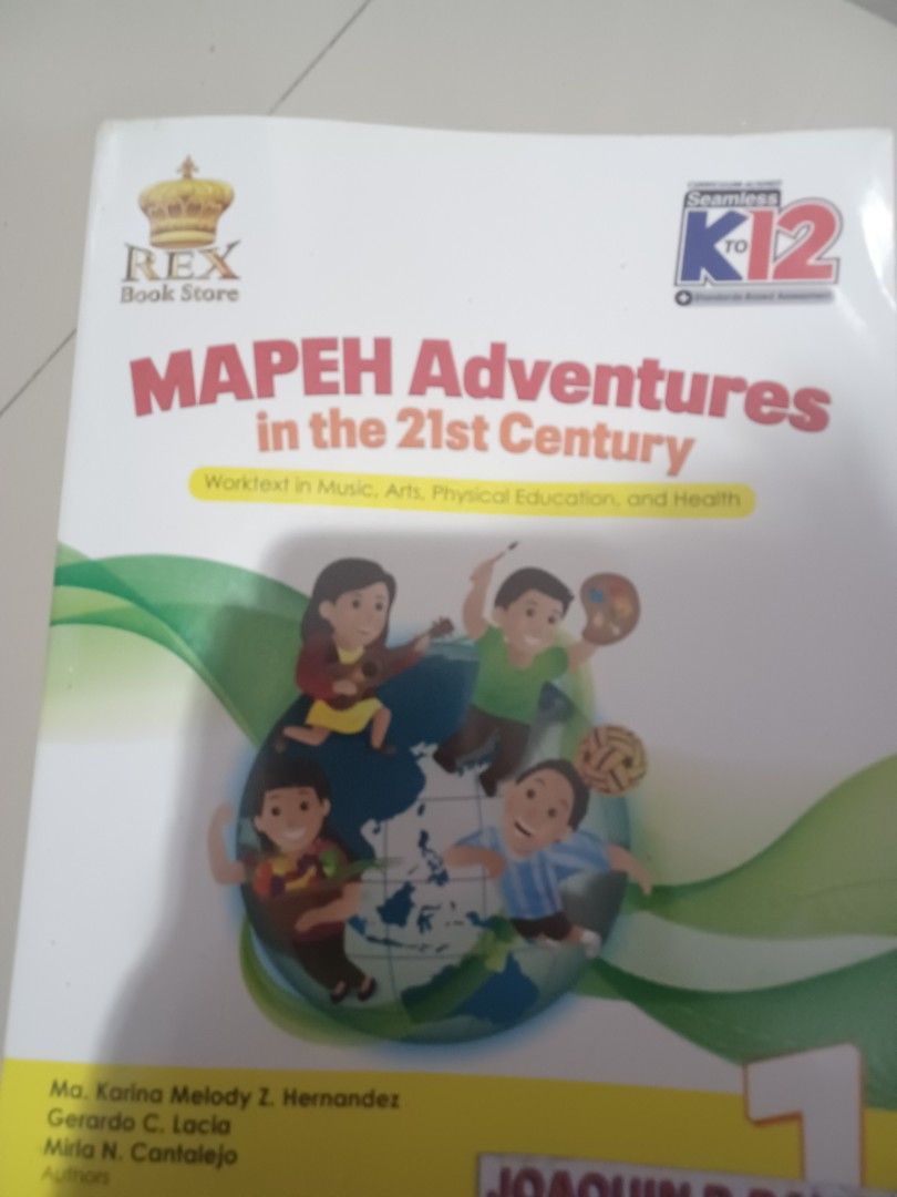 MAPEH Adventures in the 21th Century for Grade 1 by Rex book store ...