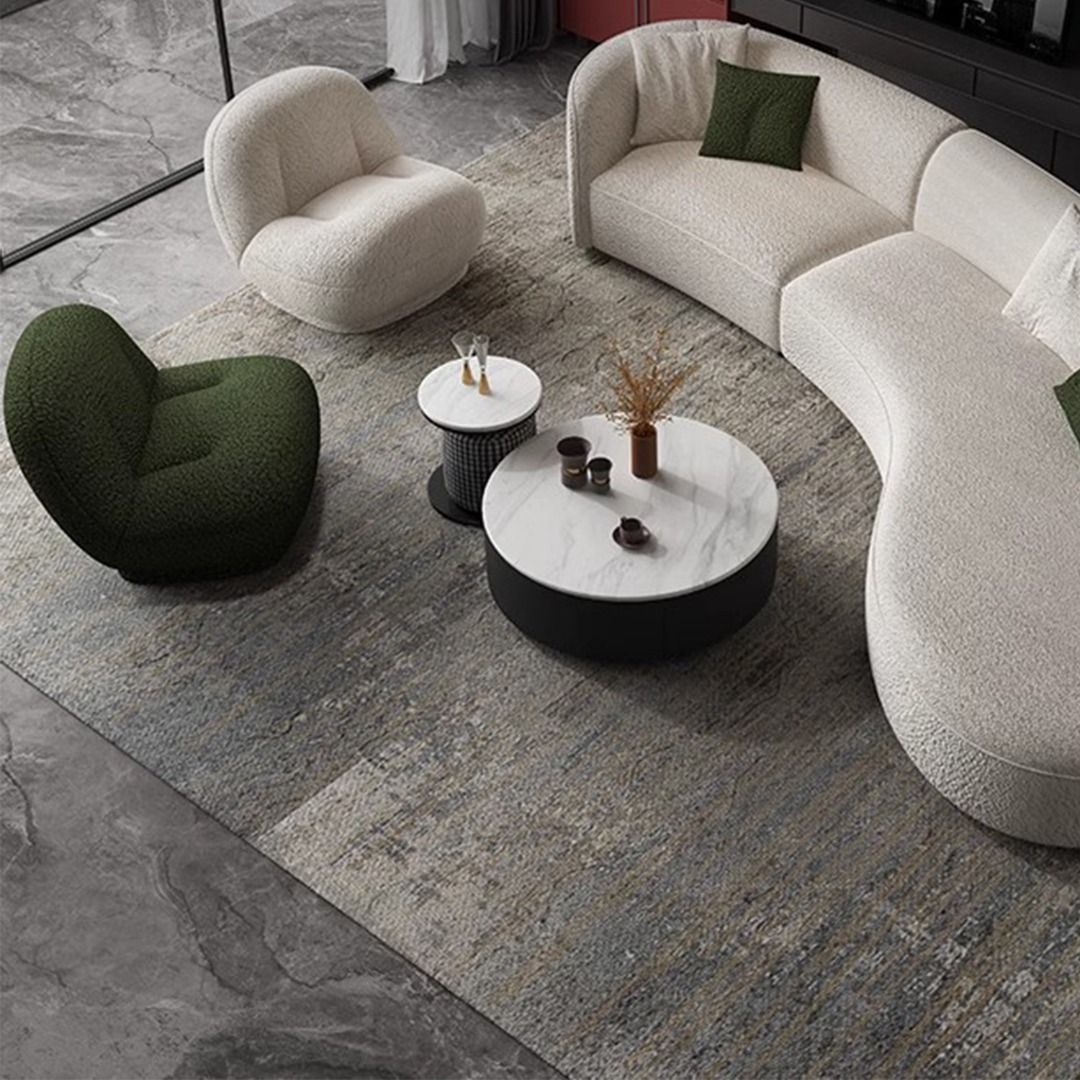 MAS-1195 Presenthem Loop Sectional Sofa, Furniture & Home Living ...