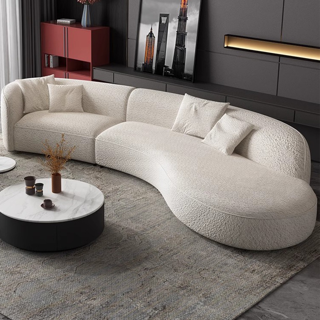 MAS-1195 Presenthem Loop Sectional Sofa, Furniture & Home Living ...