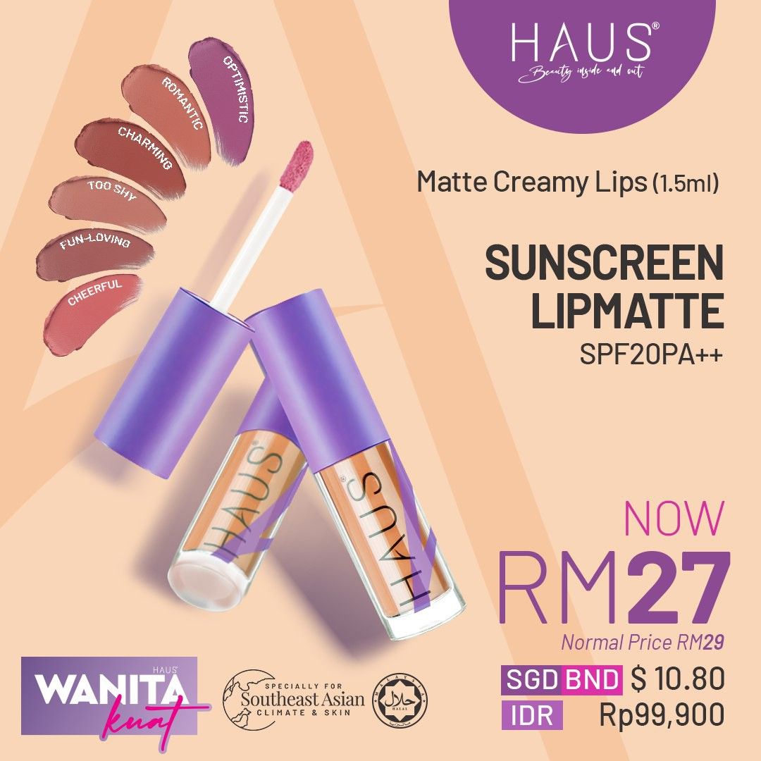 MATTE CREAMY LIPS by HAUS (Lipmatte), Beauty & Personal Care, Face ...