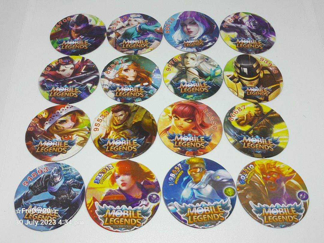 Mobile Legends Local Pogs (26pcs), Hobbies & Toys, Toys & Games on Carousell