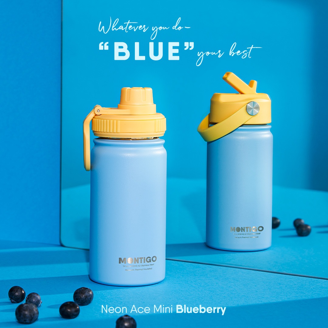 Montigo Neon Ace Mini (410ml) Limited Edition - Blueberry, Furniture ...