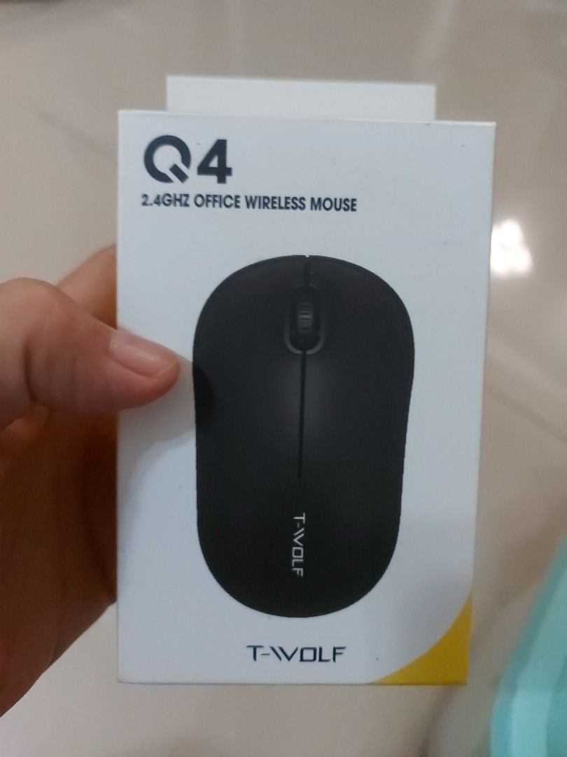 Mouse Wireless Q4 T-Wolf - warna biru, Elektronik, Bagian Komputer ...