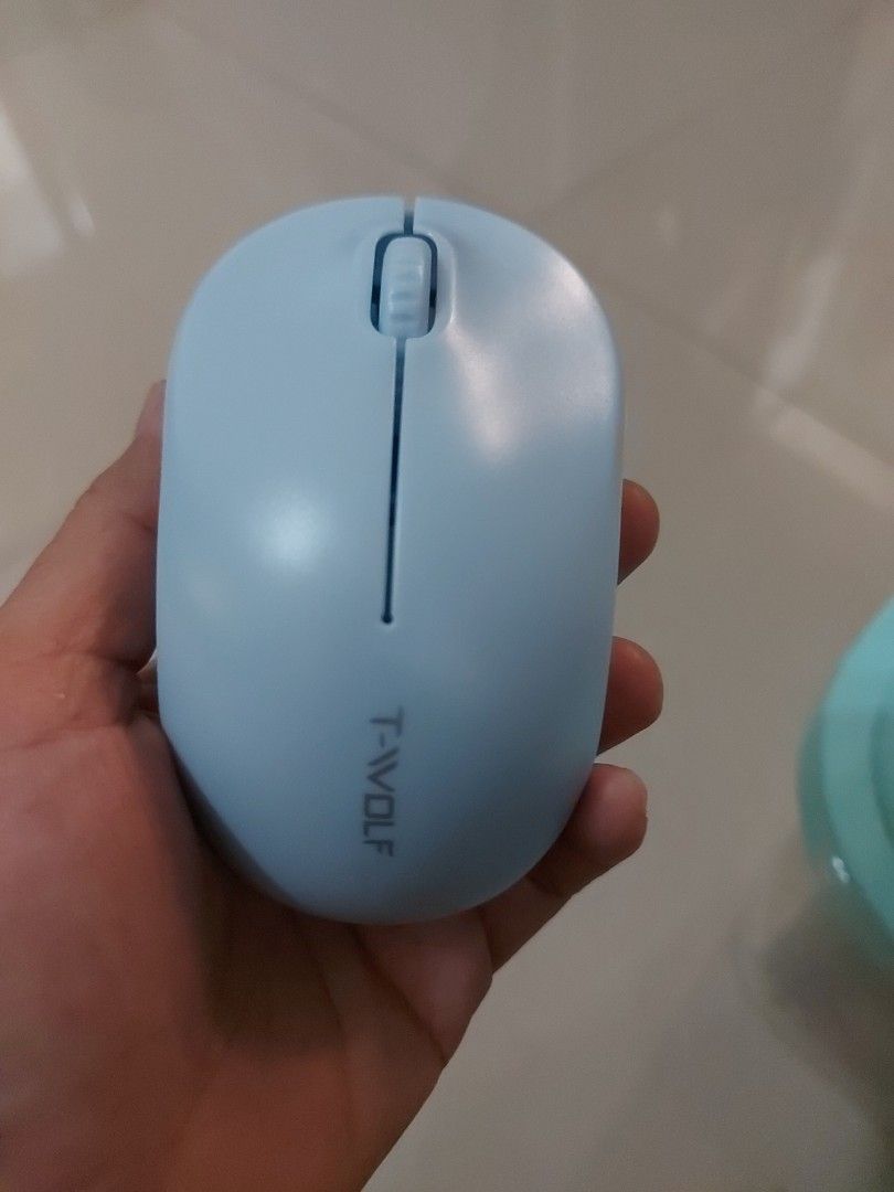 Mouse Wireless Q4 T-Wolf - warna biru, Elektronik, Bagian Komputer ...