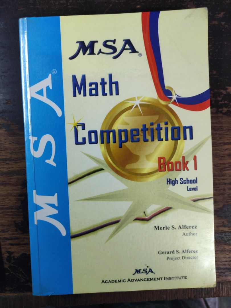 MSA Math Competition Book High School Level, Hobbies & Toys, Books & Magazines, Textbooks on ...