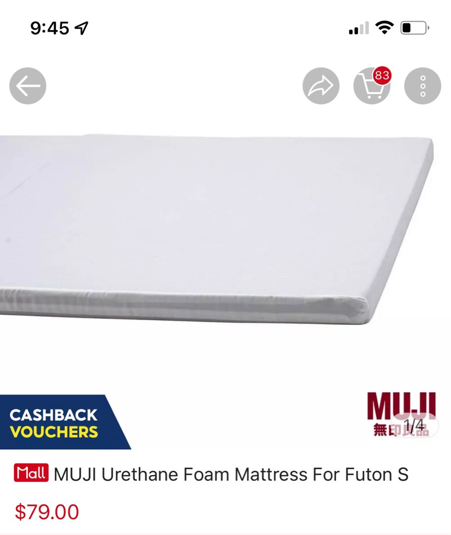 Muji foldable floor Matt for futon, Furniture & Home Living, Furniture ...