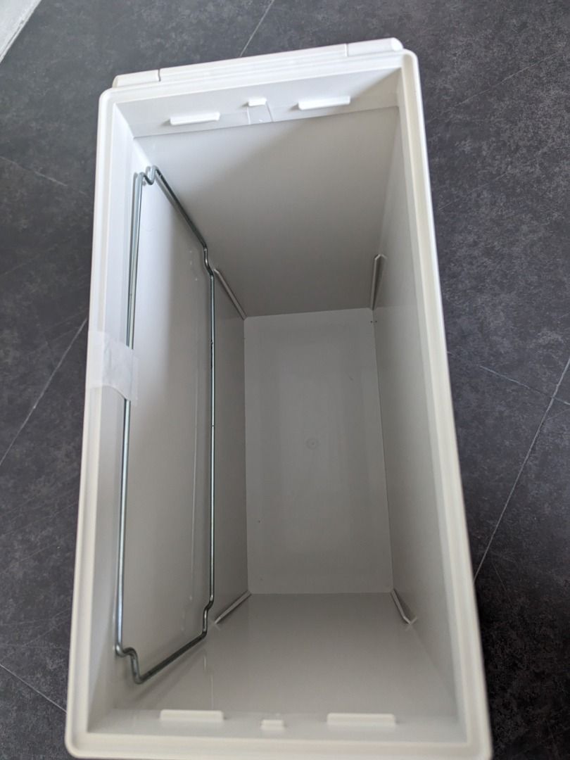 MUJI PP Dust Bin Square W/Bag Stopper, Furniture & Home Living ...