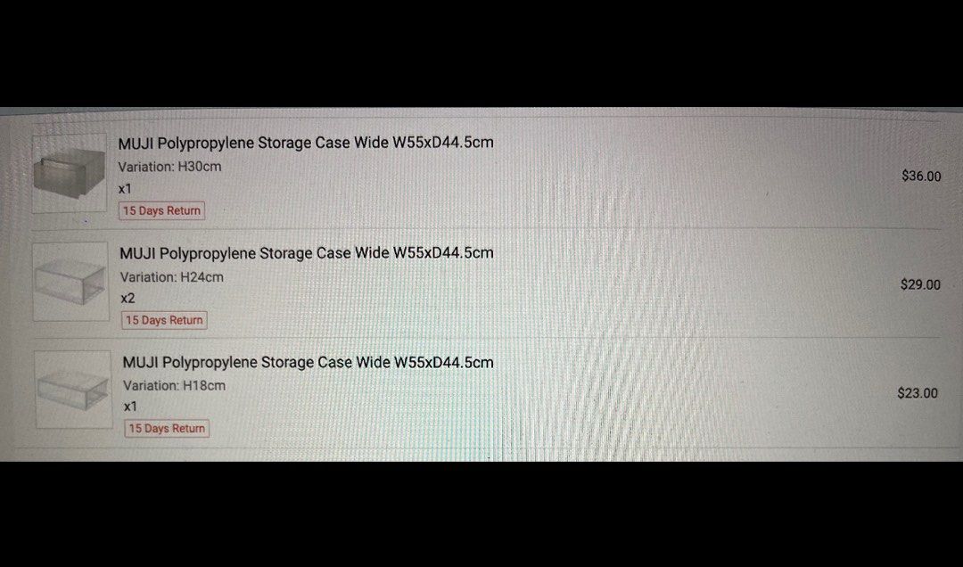 Muji stackable storage case, Furniture & Home Living, Furniture ...