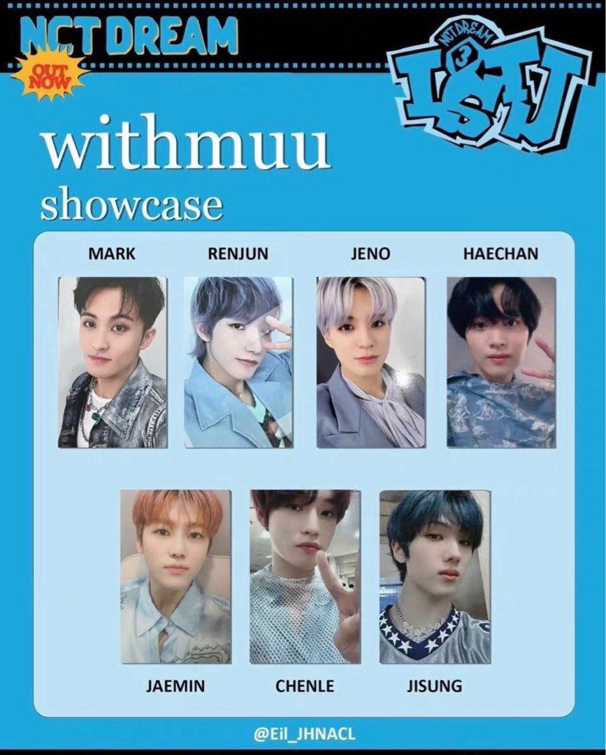 NCT DREAM ISTJ WITHMUU WM2.0 POB PHOTOCARD PC SET, Hobbies & Toys ...
