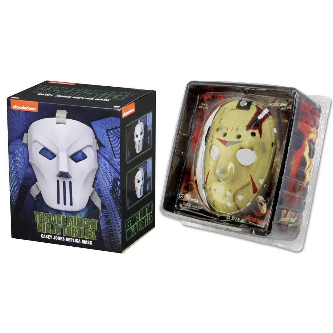 NECA: TMNT Casey Jones + Friday The 13th Part 4 Jason Mask Prop Replica ...