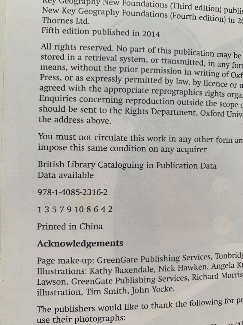 Nelson key Geography Foundations- 5th edition, Hobbies & Toys, Books & Magazines, Textbooks on ...