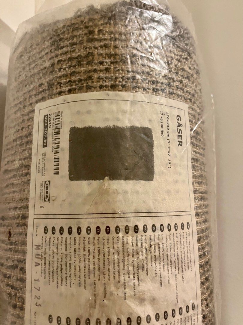 (NEW) IKEA GASER High Pile Rug, Furniture & Home Living, Home Decor ...