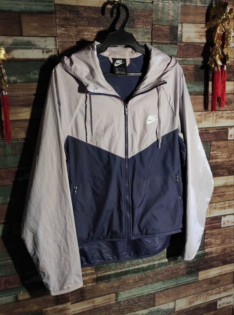 Nike Two-Tone Club Swoosh Windbreaker Jacket on Carousell