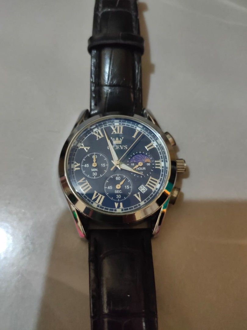 Olevs watch, Fesyen Pria, Jam Tangan di Carousell