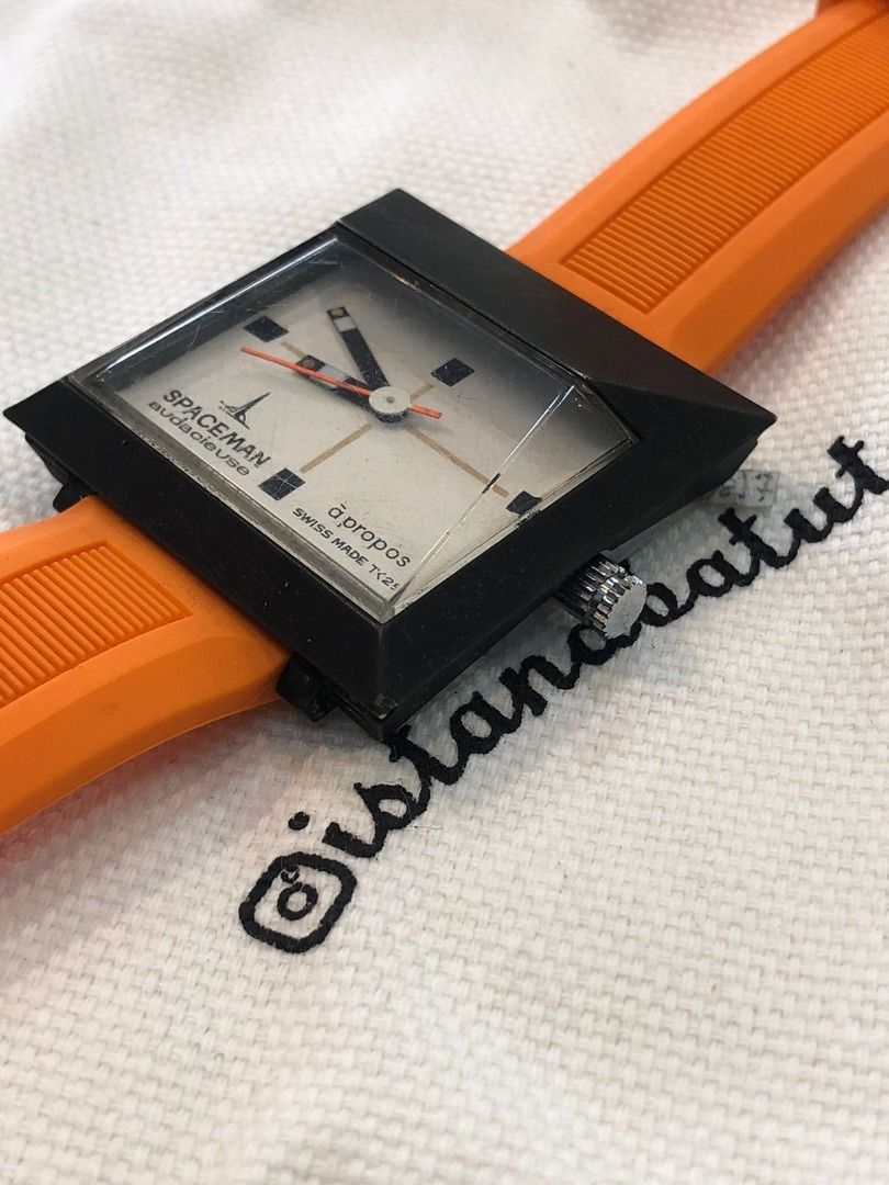 Omax Spaceman Vintage Swiss Automatic Watch for Men, Fesyen Pria, Jam ...