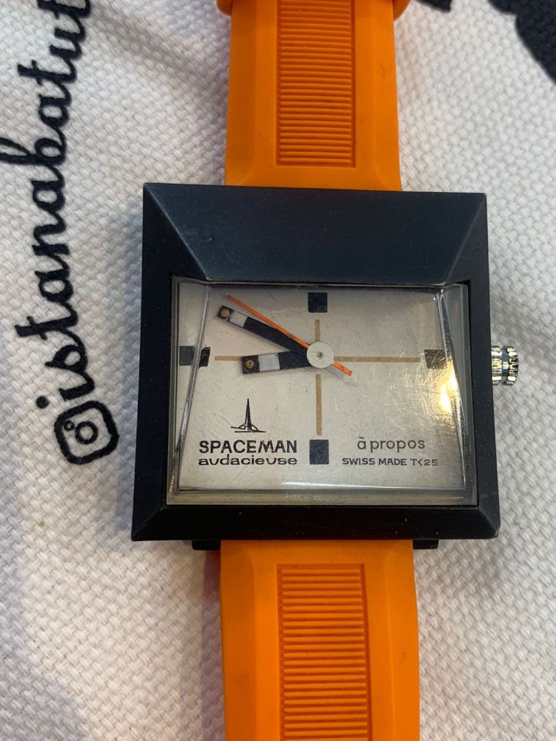 Omax Spaceman Vintage Swiss Automatic Watch for Men, Fesyen Pria, Jam ...