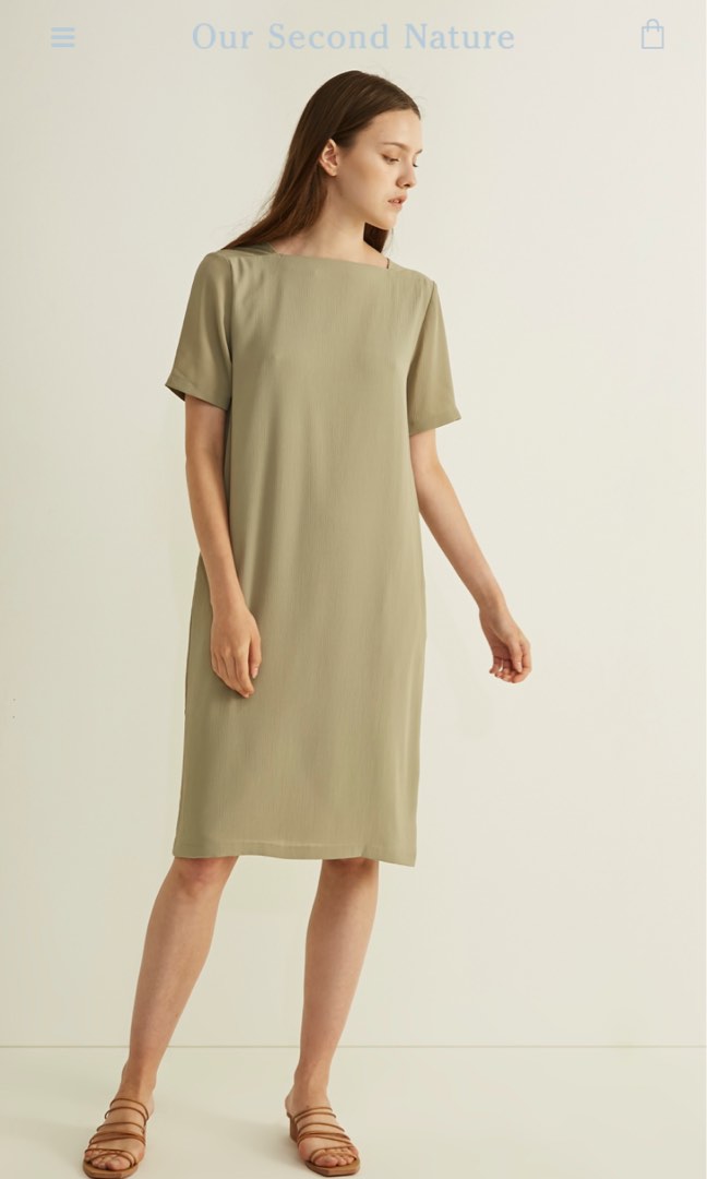 Our second nature OSN TWO-WAY SHIFT DRESS, Women's Fashion, Dresses & Sets, Dresses on Carousell