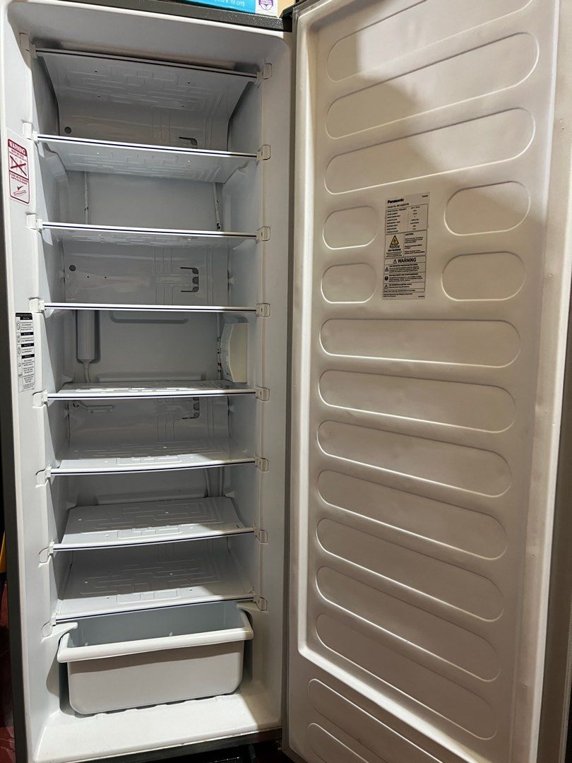 Panasonic upright freezer inverter 8cu, TV & Home Appliances, Kitchen ...